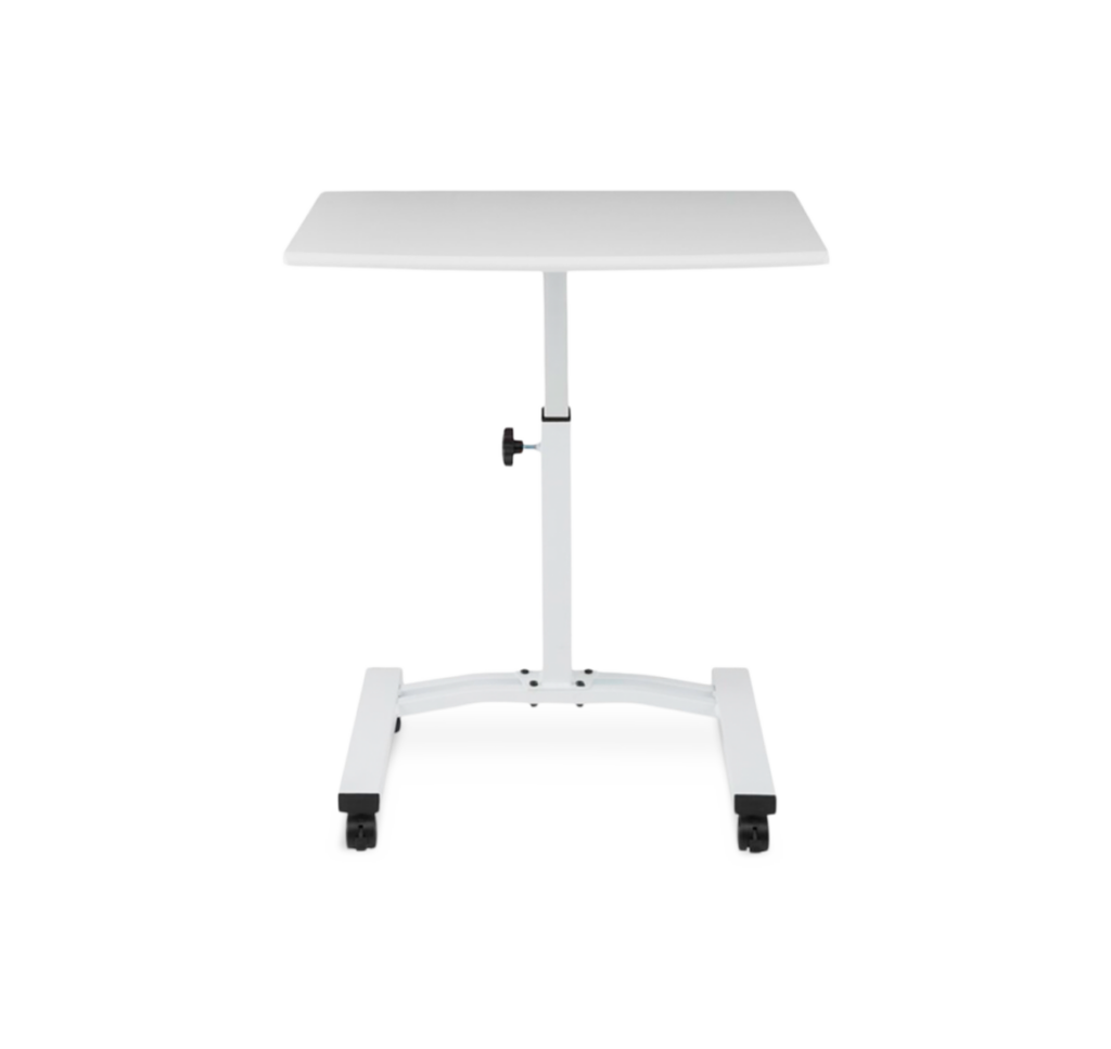 Sit-to-Stand White Laptop Desk - Fashion Furniture Rental